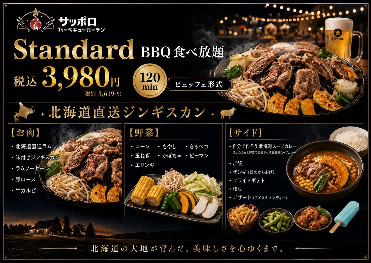Sapporo BBQ Garden Yodobashi Kofu Rooftop Store - Panduan Restoran ...